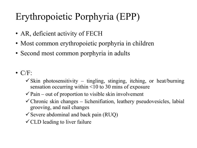 PORPHYRIAS presentationsndclimical features.pptx