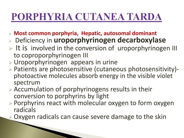 Porphyrias | PPT