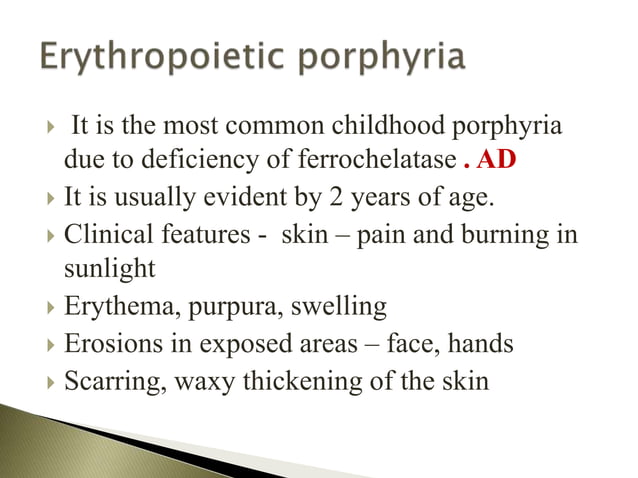 Porphyrias | PPT