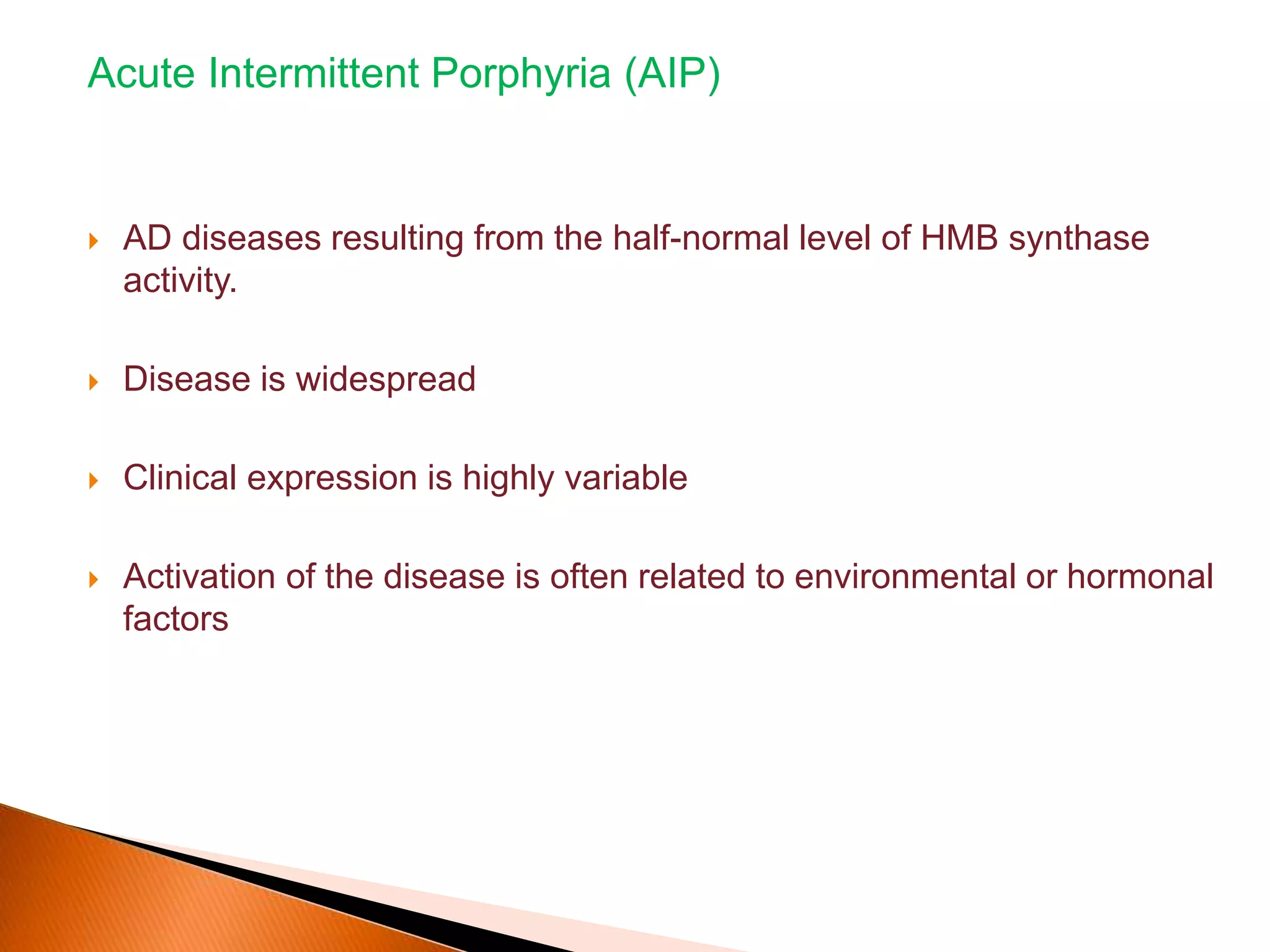 Porphyrias and lab diagnosis | PPTX