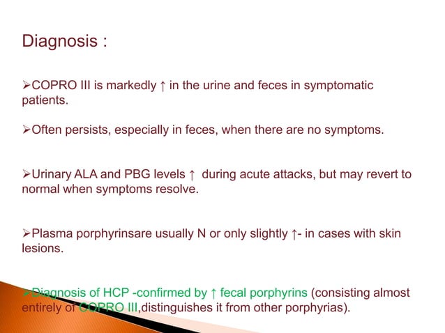 Porphyrias and lab diagnosis | PPTX