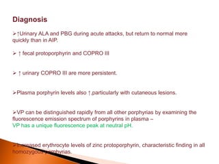 Porphyrias and lab diagnosis | PPTX