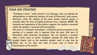 PPT About PORPHYRIA'S LOVER SUMMARY AND EVERYTHING | PDF