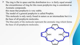 porphyrin is completly explained in presentation | PPTX