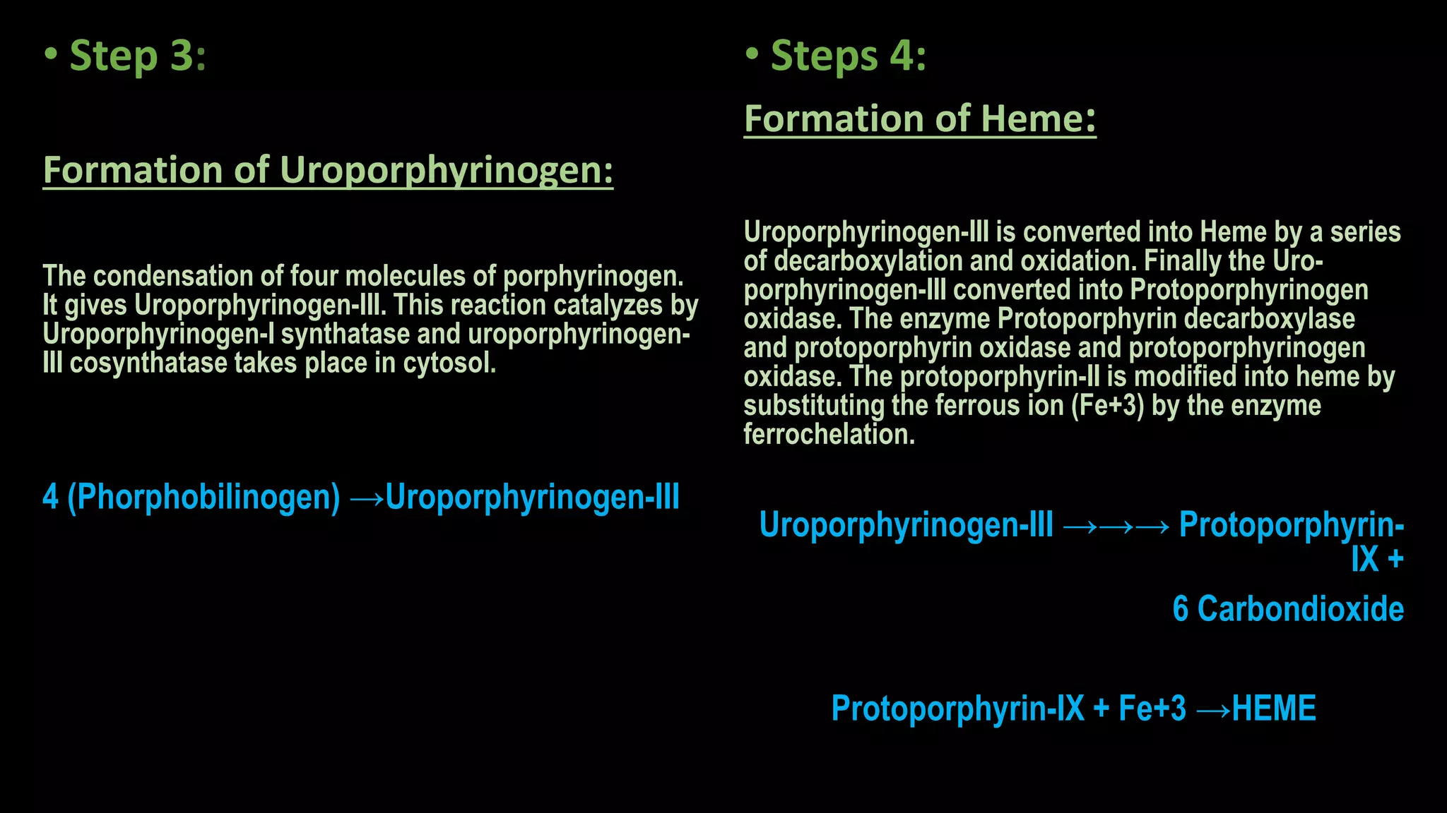 Porphyrin metabolism | PPTX
