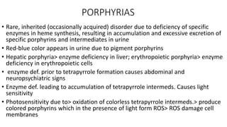 Porphyrin Metabolism | PPTX