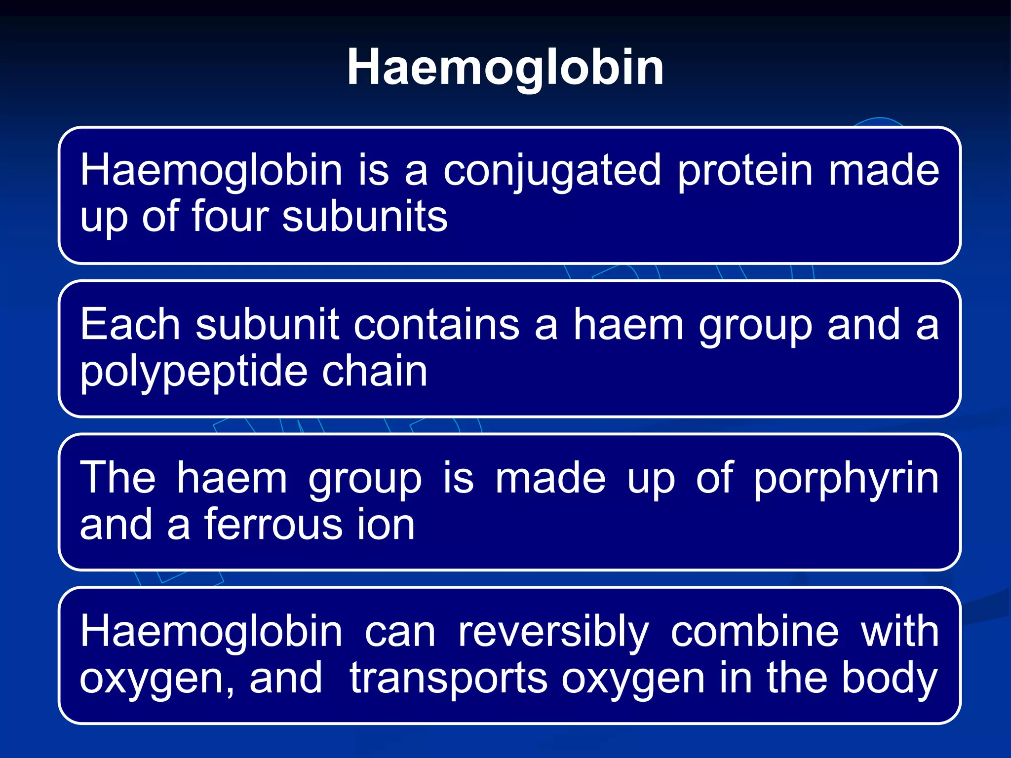 Porphyrins, haemoglobin and bilirubin | PPTX