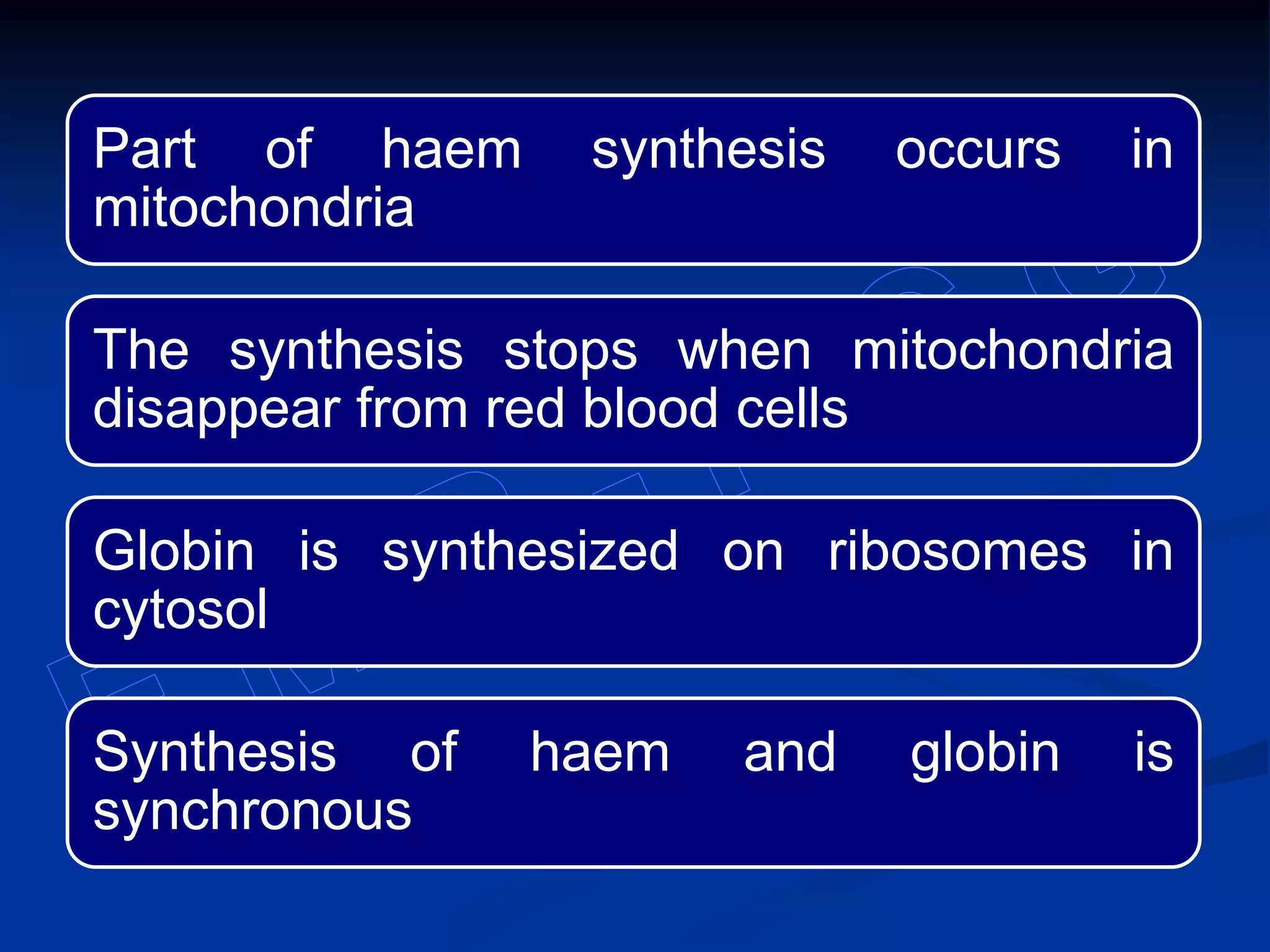 Porphyrins, haemoglobin and bilirubin | PPTX