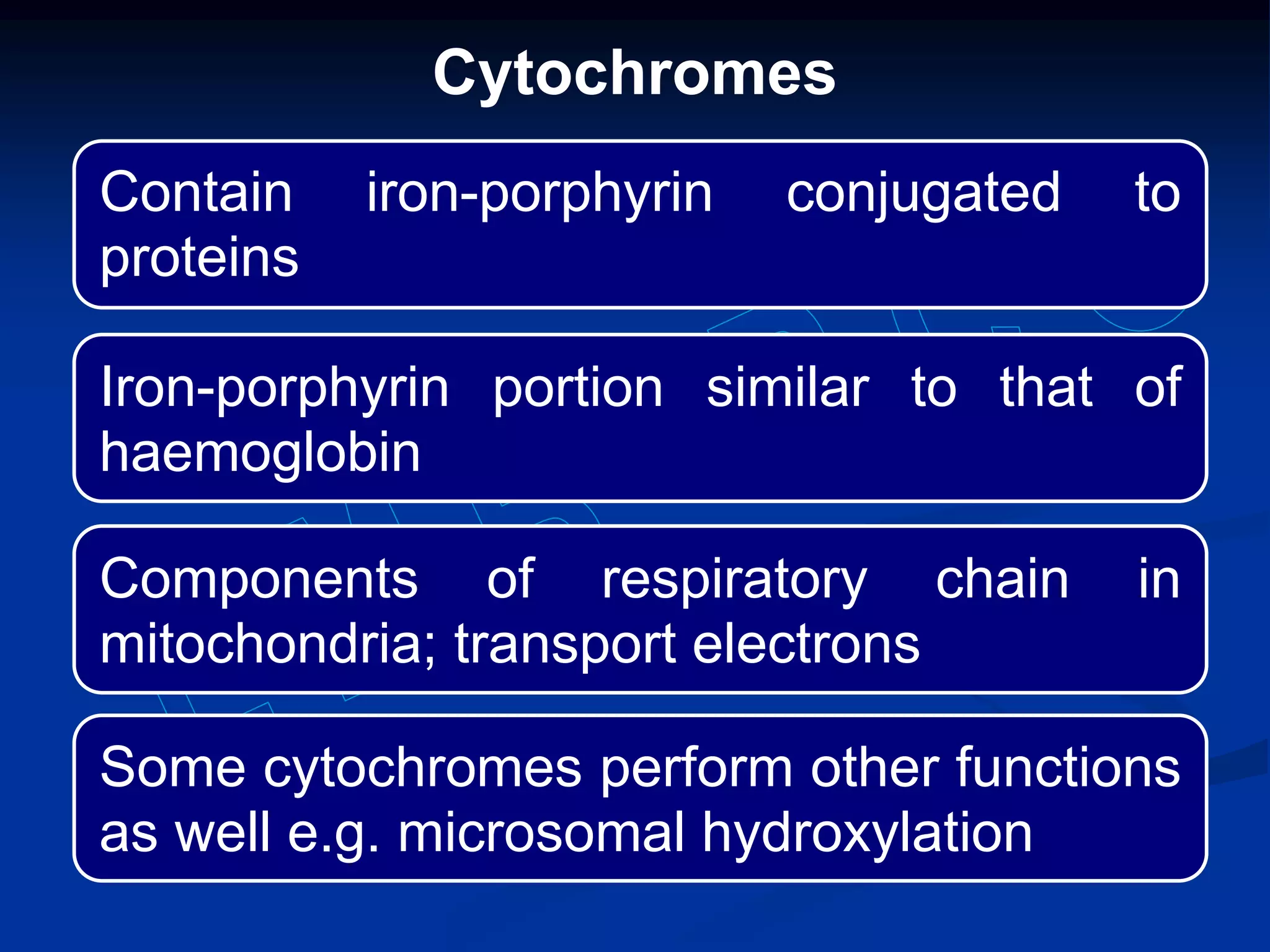 Porphyrins, haemoglobin and bilirubin | PPTX