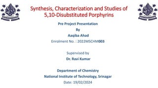 Porphyrins introduction applications synthesis.pptx