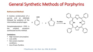 Porphyrins introduction applications synthesis.pptx
