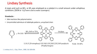 Porphyrins introduction applications synthesis.pptx