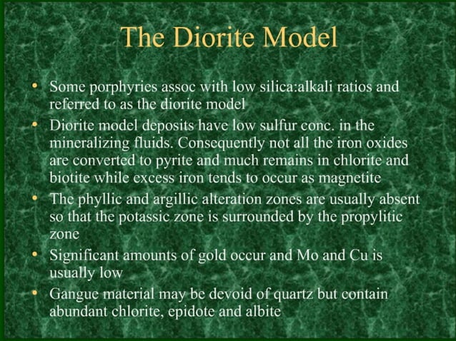 Porphyry copper deposits | PPT | Geology | Science