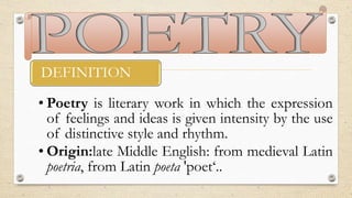 How to identify puisi for example identify of poetry | PPTX