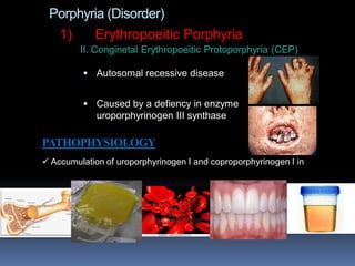 Porpyhrin presentation | PDF | Blood Disorders | Diseases and Conditions