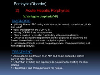 Porpyhrin presentation | PDF | Blood Disorders | Diseases and Conditions