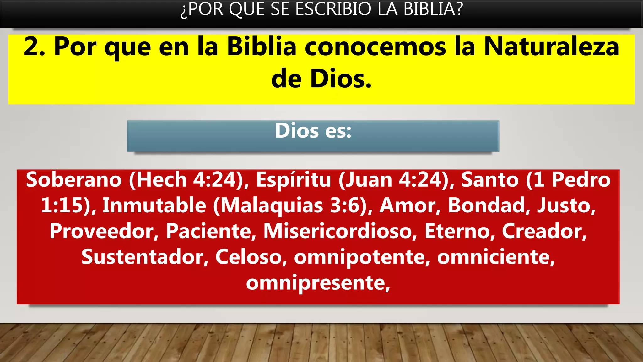 Por que se escribio la biblia | PPT