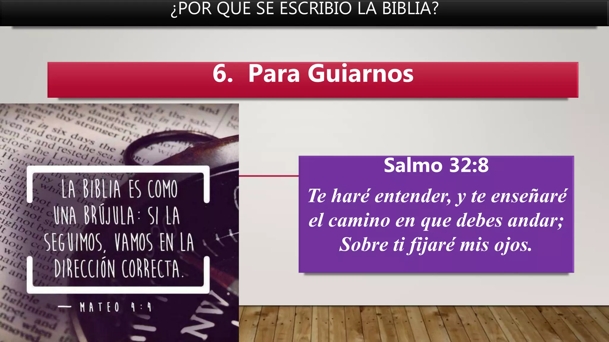 Por que se escribio la biblia | PPT