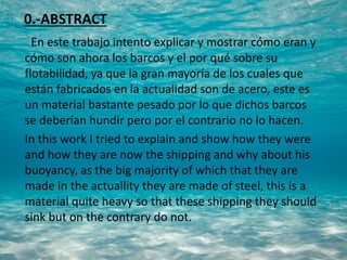 Por qué flotan los barcos | PPTX