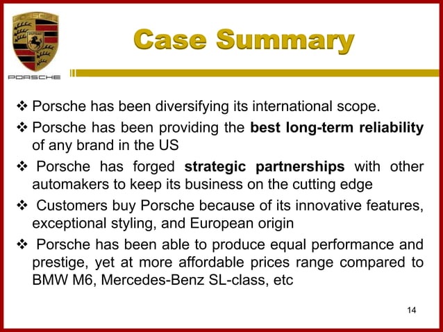 The Porsche Brand | PPTX