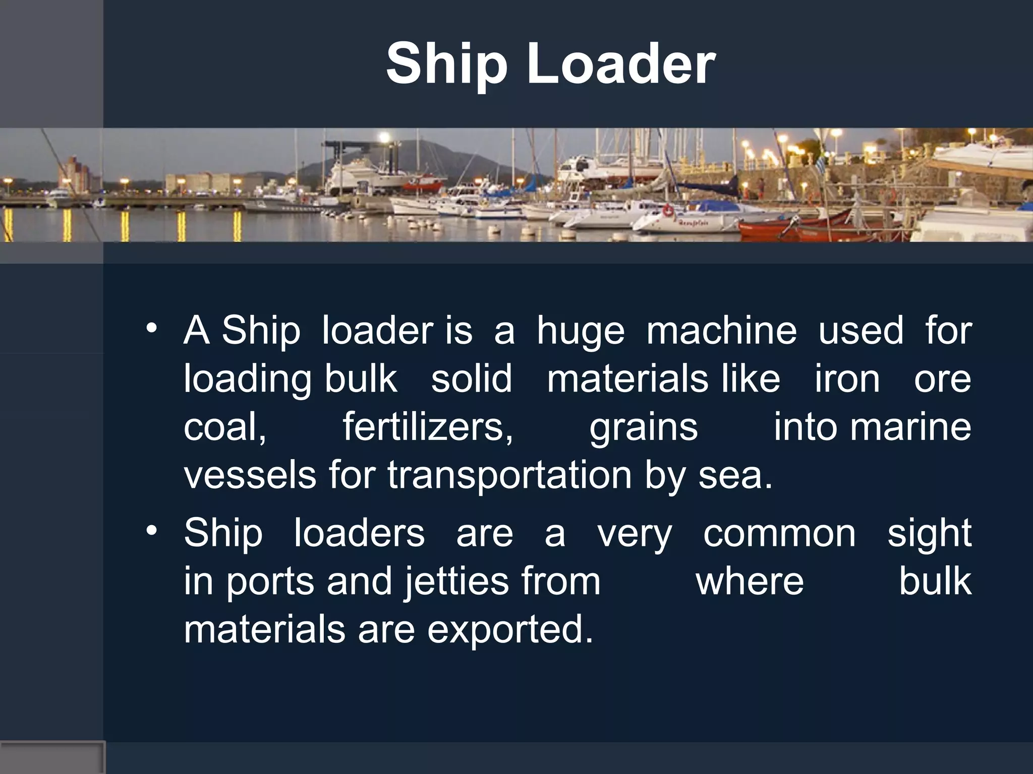 Material Handling in Port | PPT