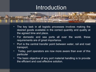 Material Handling in Port | PPT