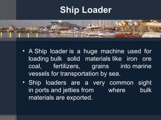 Material Handling in Port | PPT