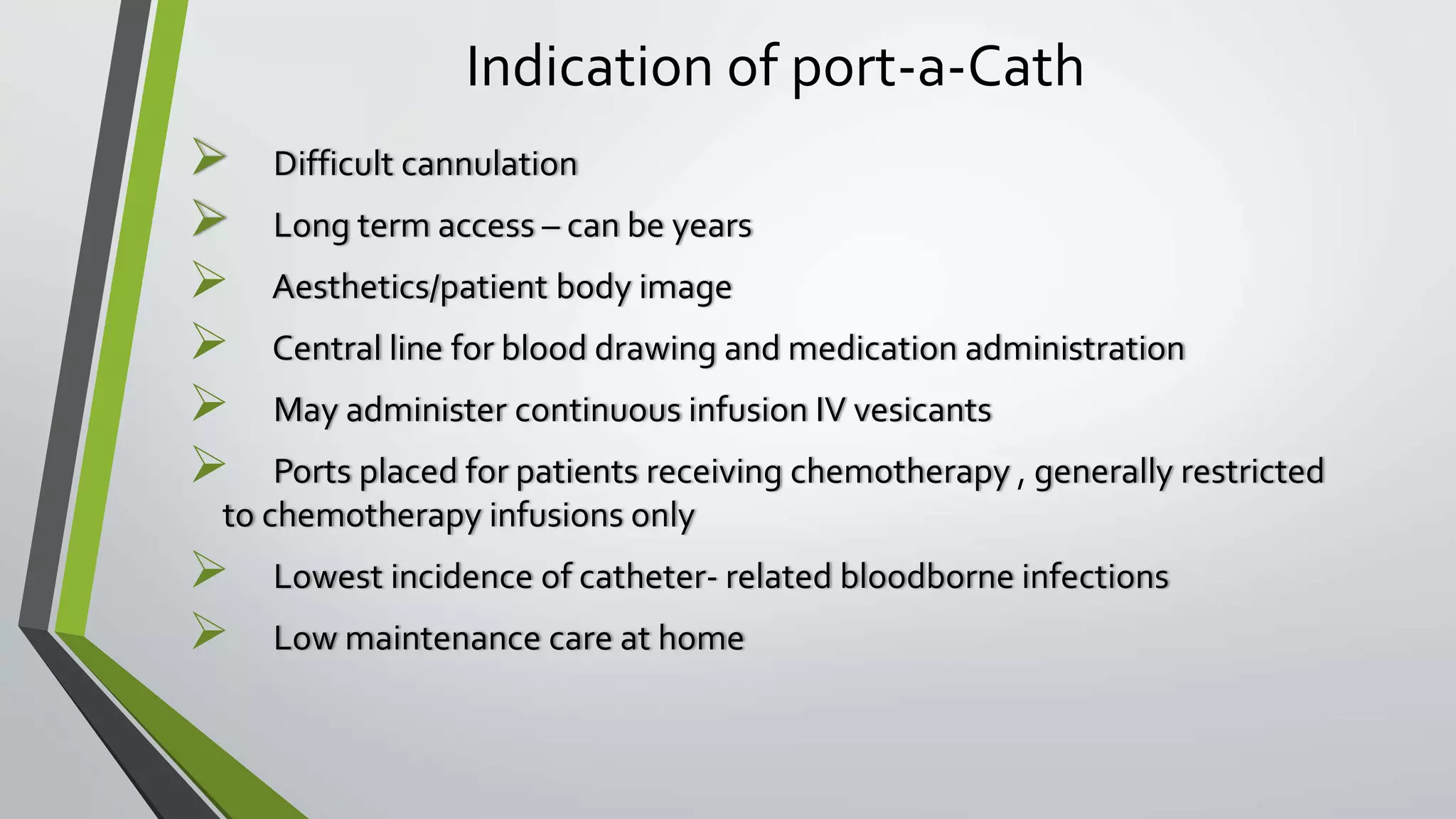 Port a-cath | PPTX