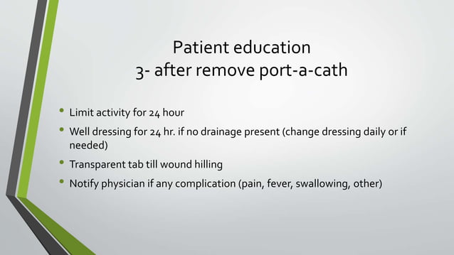 Port a-cath | PPTX