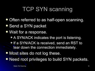 Port Scanning | PPT