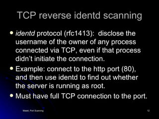 Port Scanning | PPT