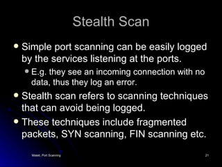 Port Scanning | PPT