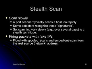 Port Scanning | PPT