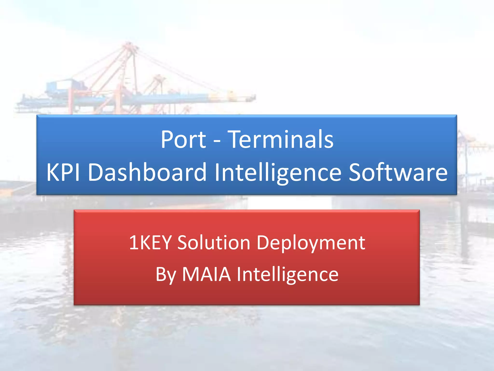 KPI Dashboard for Port Terminals | PPTX