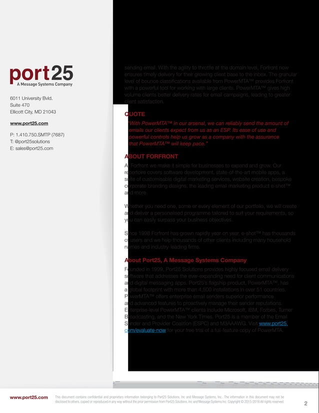 Forfront - Case Study | PDF