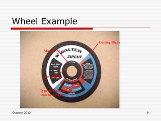 Portable . Grinder . Safety.ppt | Injuries | Diseases and Conditions