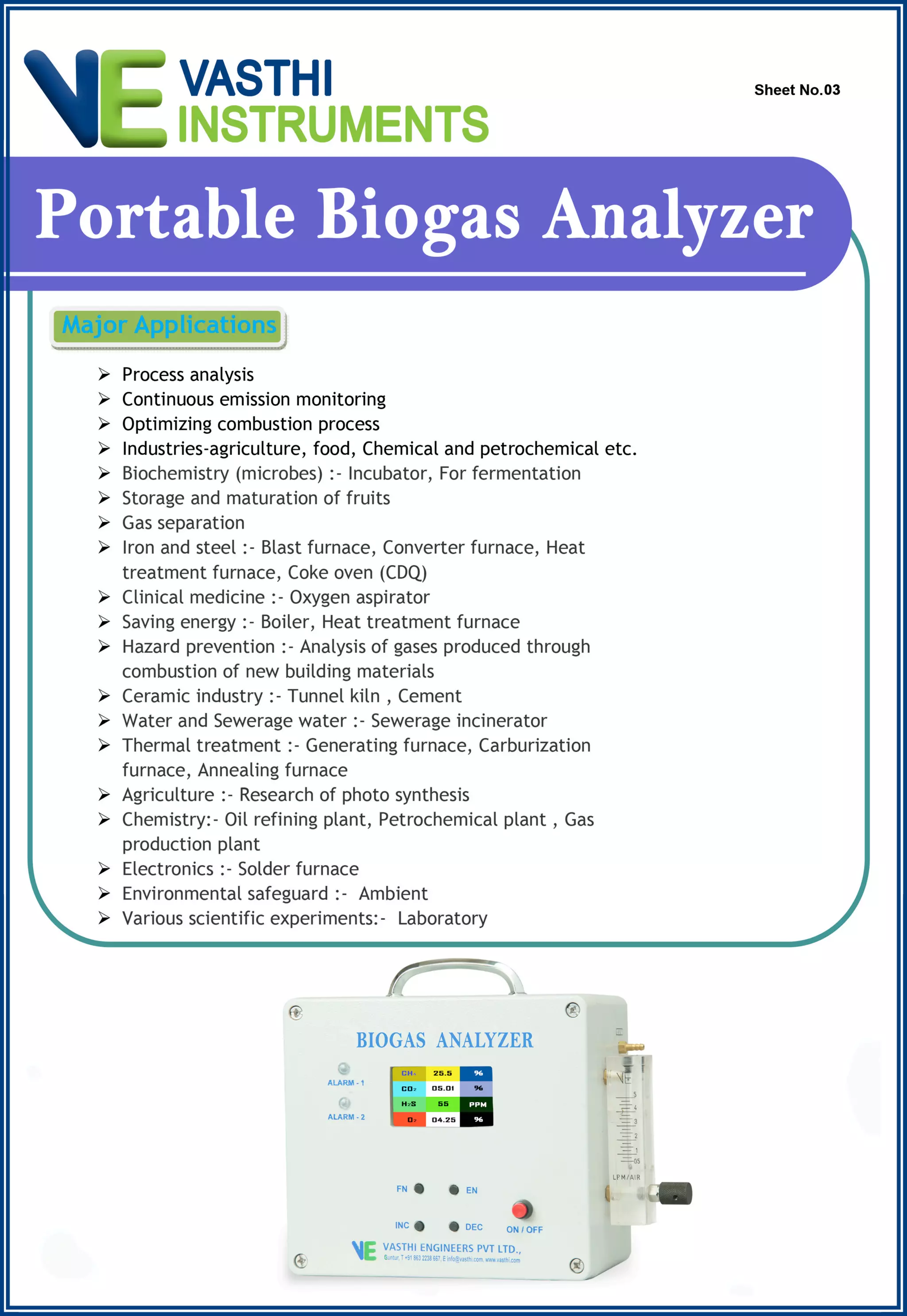 Portable Biogas Analyzer | PDF
