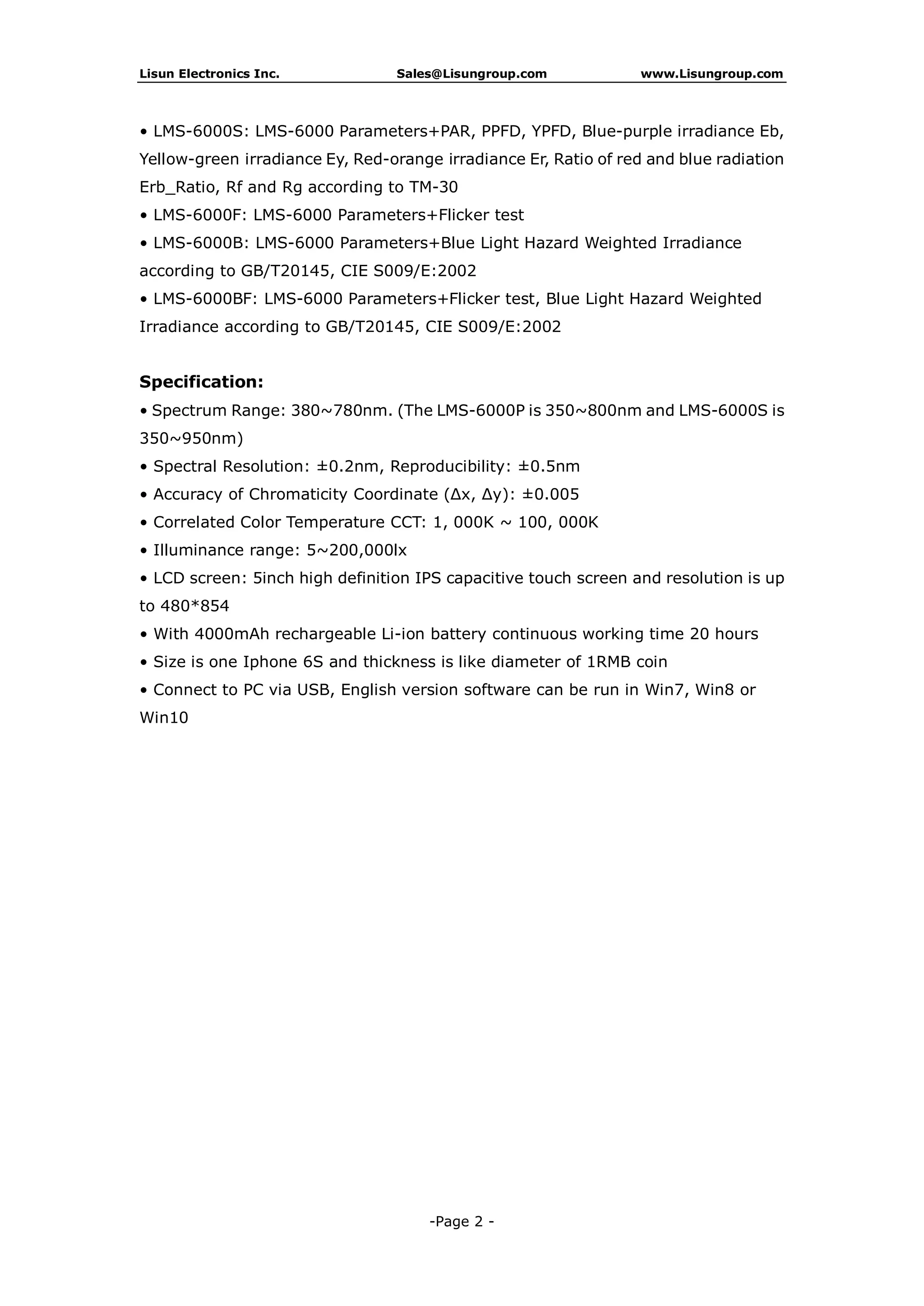 Portable ccd-spectroradiometer | PDF