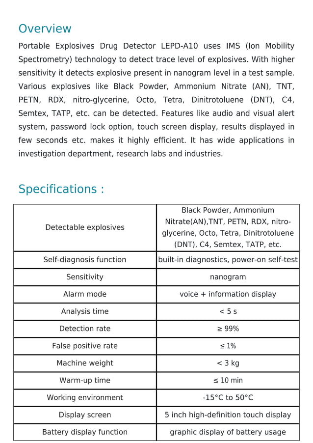 Portable-Explosives-Drug-Detector | PDF