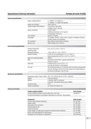 Portable pH Meter for Process Measurement | PDF