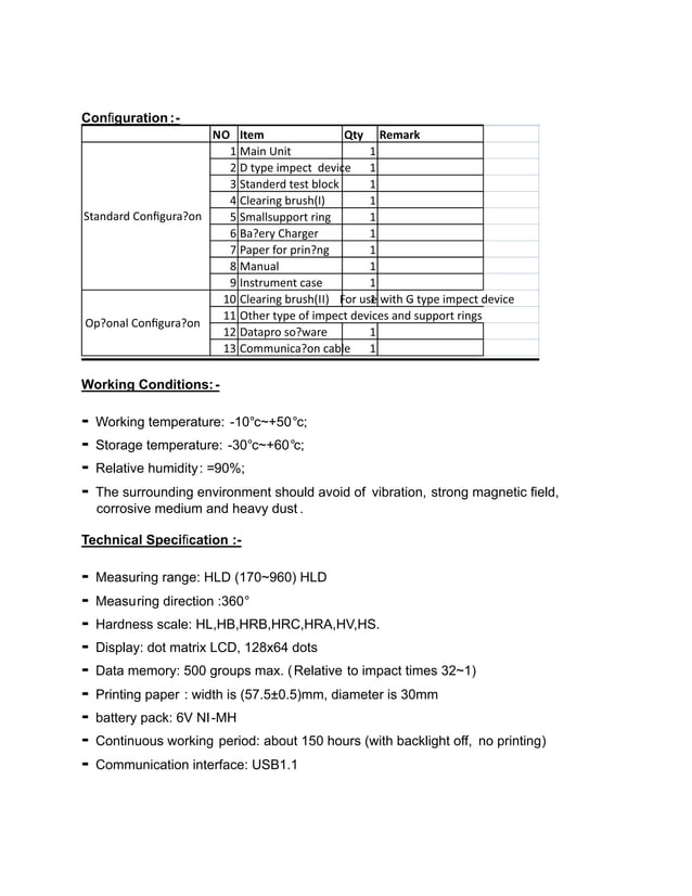 Portable rebound-hardness-tester-th110 | PDF Portable rebound-hardness-tester-th110 | PDF
