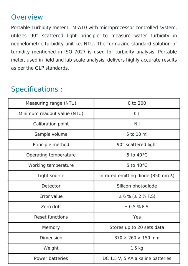 Portable-Turbidity-Meter | PDF