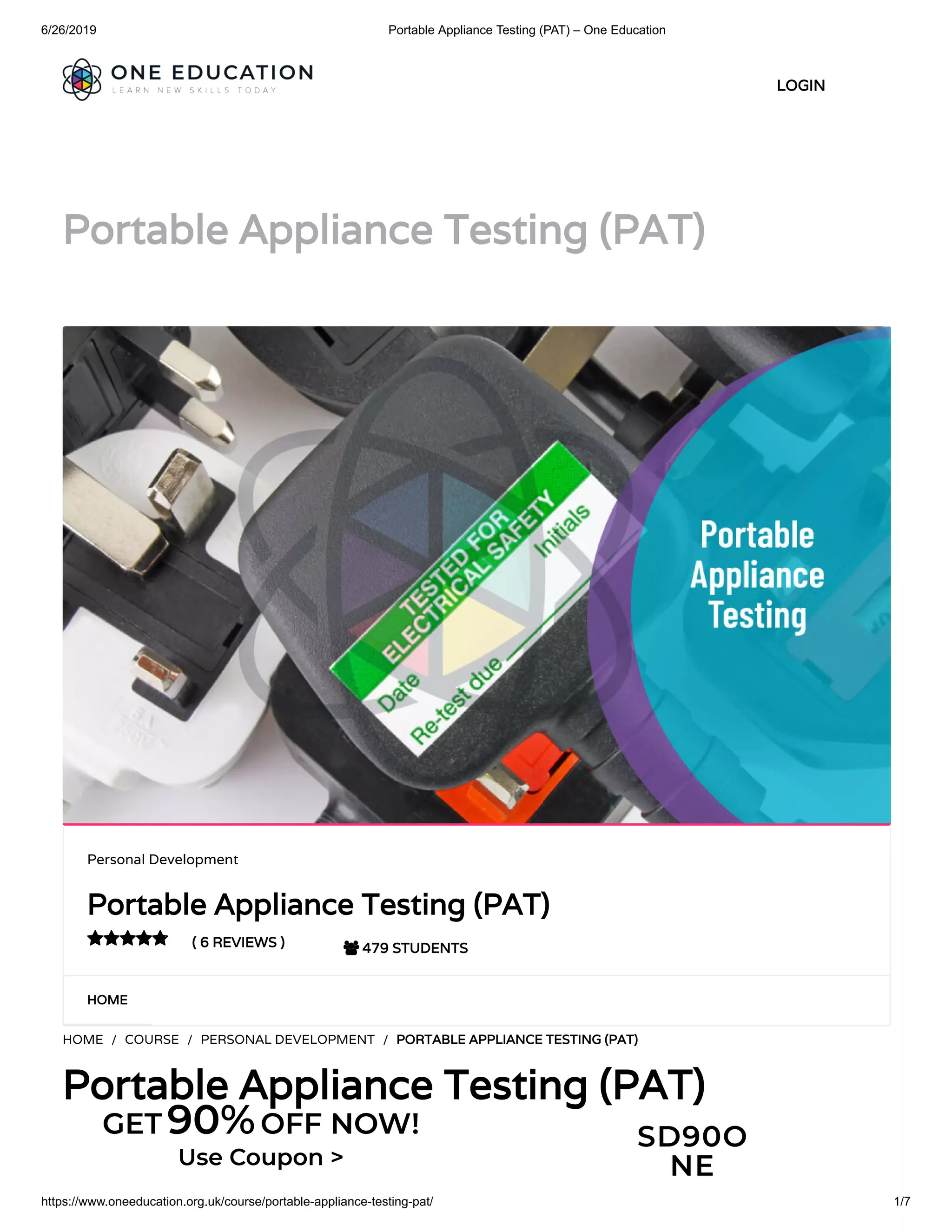 Portable Appliance Testing (PAT) | PDF
