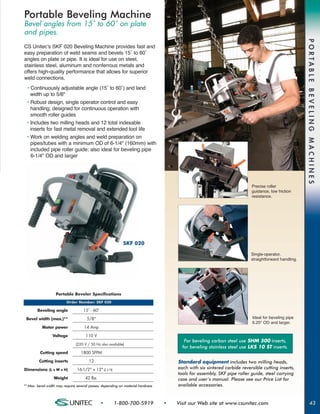 CS Unitec Portable Beveling Machine | PDF | Woodworking | Arts and Crafts