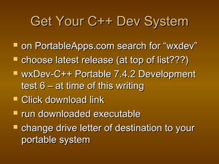 Portable C Development System | PPT
