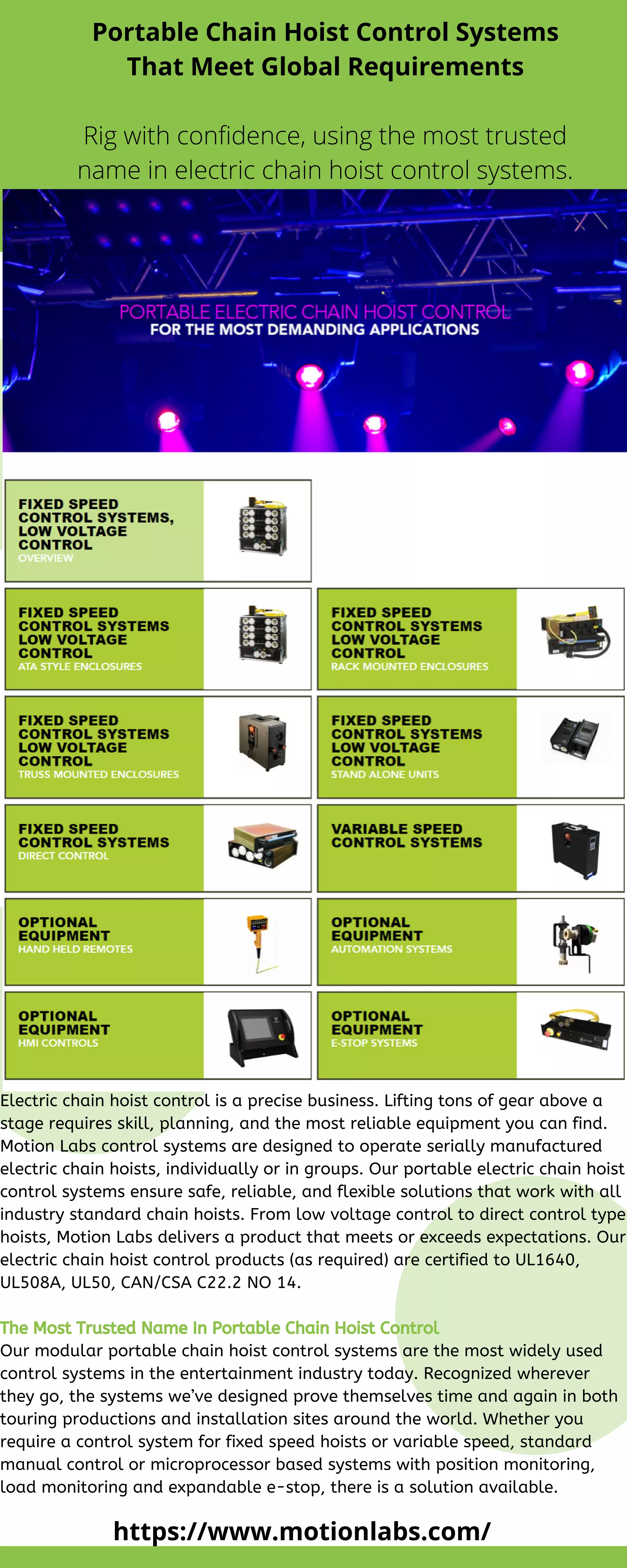 Portable Chain Hoist Control Systems | PDF