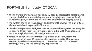 Portable ct mobile ct | PPTX