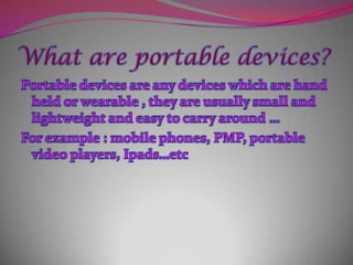 Portable devices | PPTX