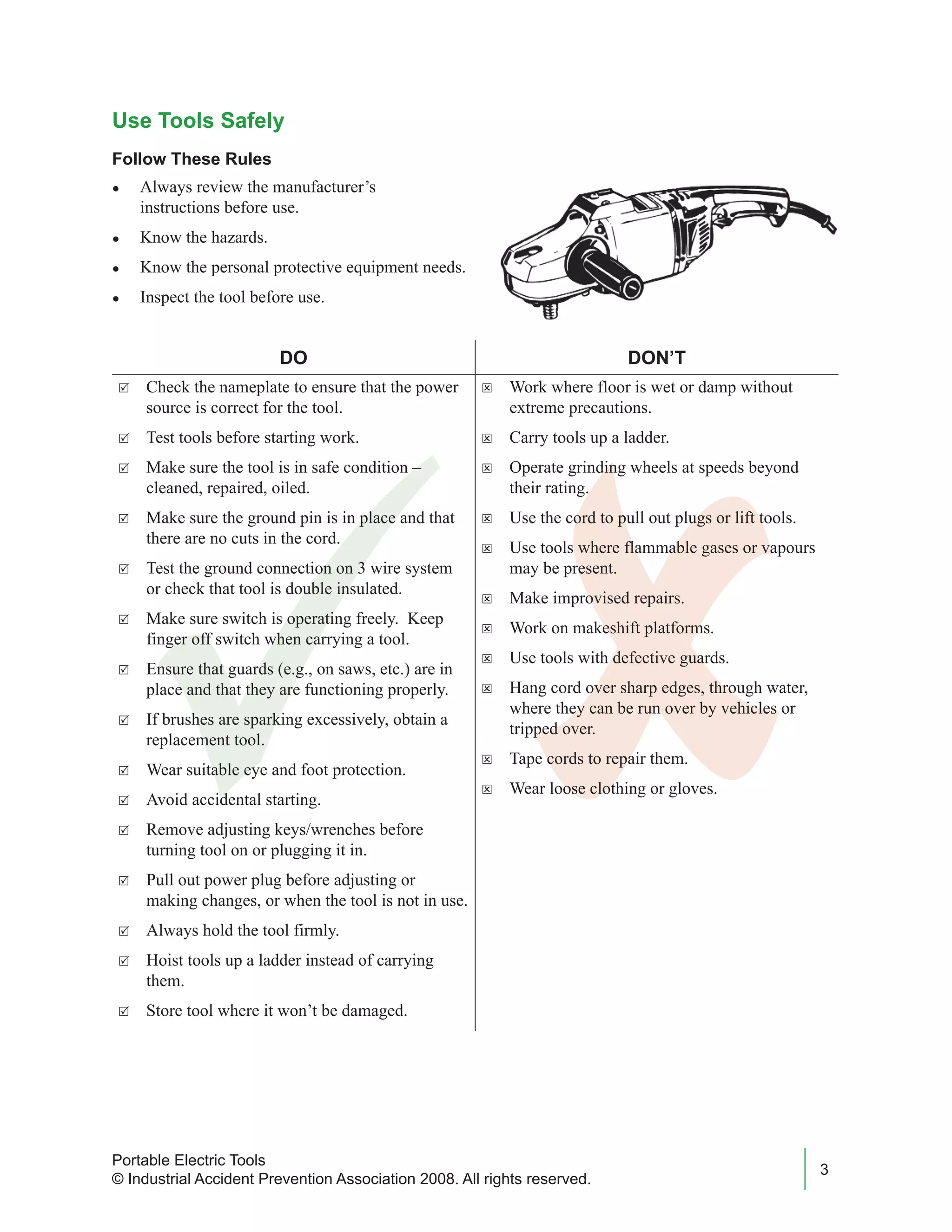 Portable electrical tools | PDF