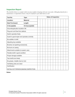 Portable electrical tools | PDF